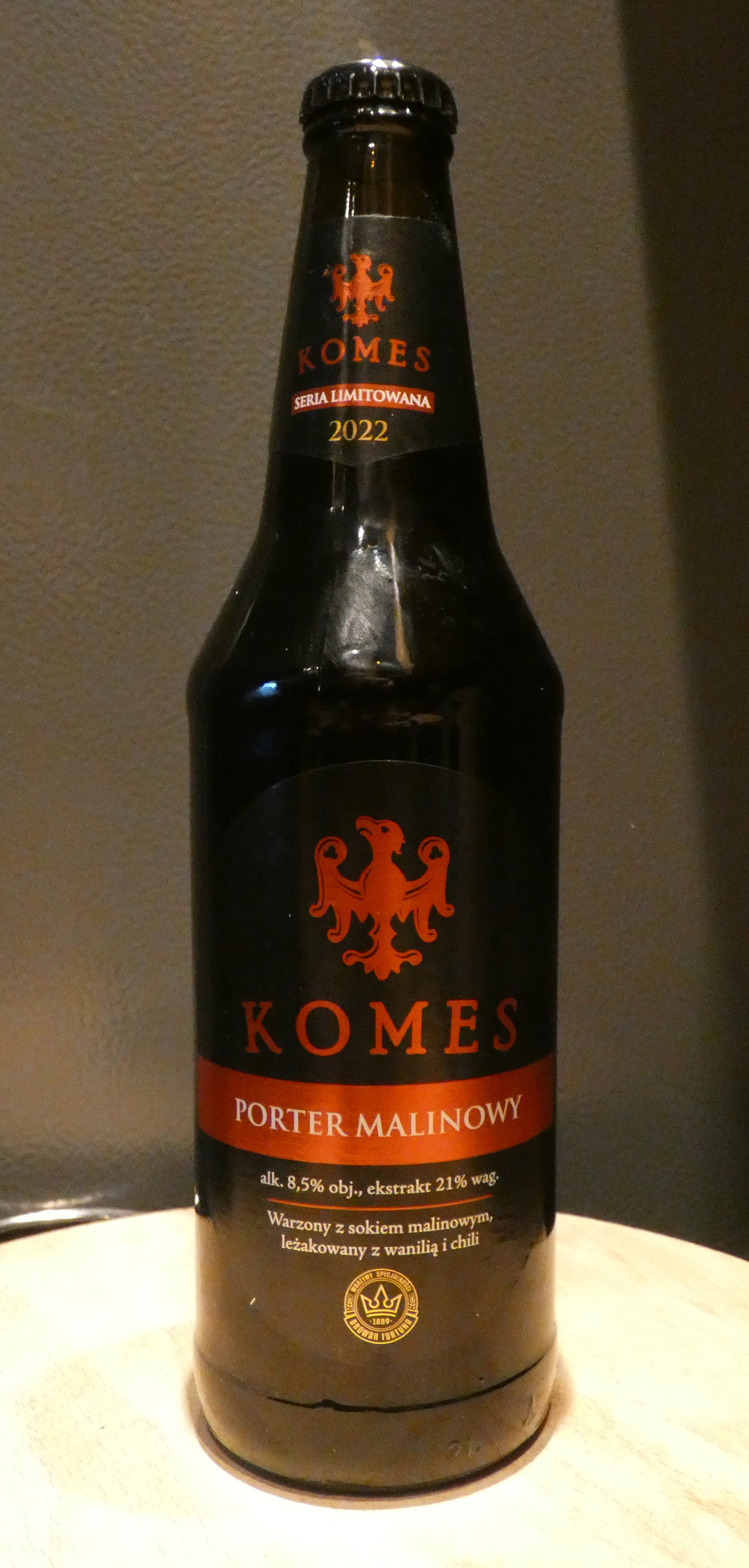 Raspberry Komes from the Fortuna brewery - a brilliant raspberry ...